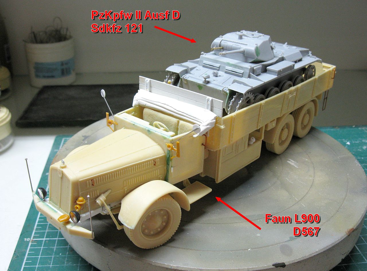 Panzerserra Bunker- Military Scale Models in 1/35 scale: Faun L900 D567 ...