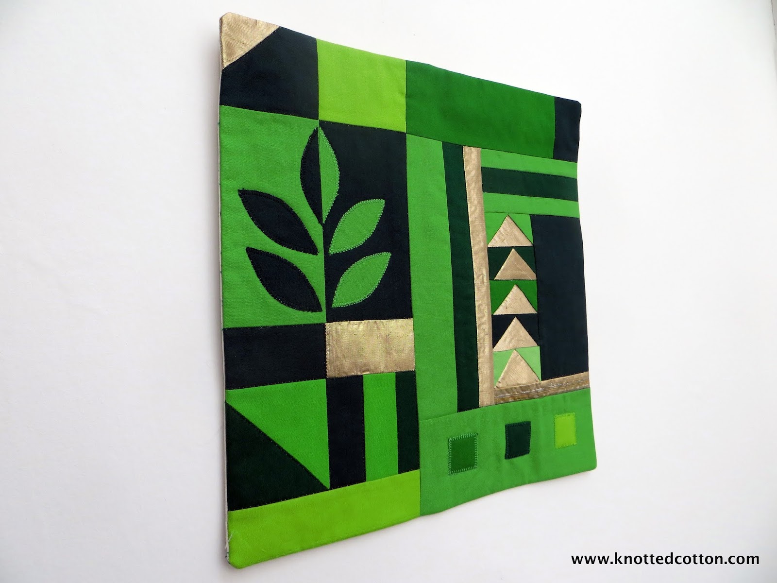 Knotted Cotton: Mrs Midas: A Four in Art Quilt #3