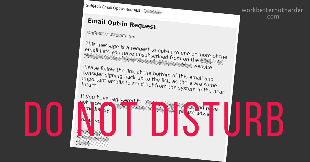 Do Not Disturb (with eMail) ⋆ Work Better, Not Harder