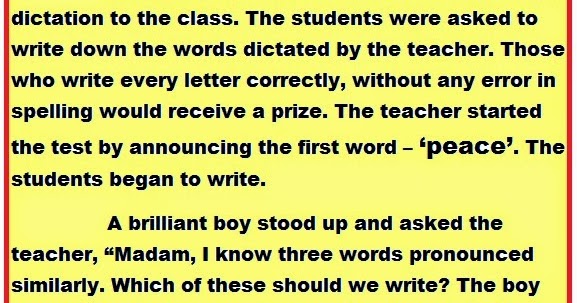 MORAL STORIES: PERFECT PEACE