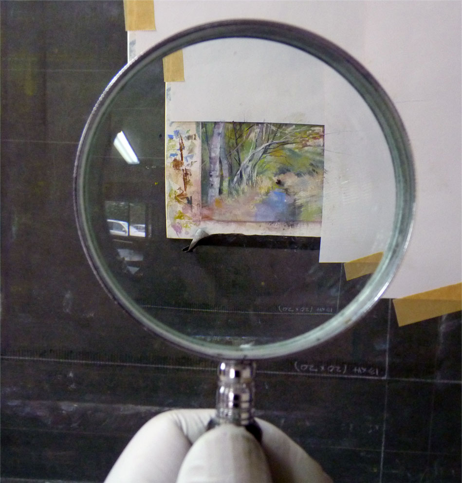 Barbara Newton Art Journal: reducing glass