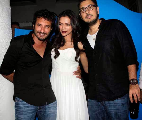 Deepika white maxi dress at Finding Fanny Fernandes movie completion ...