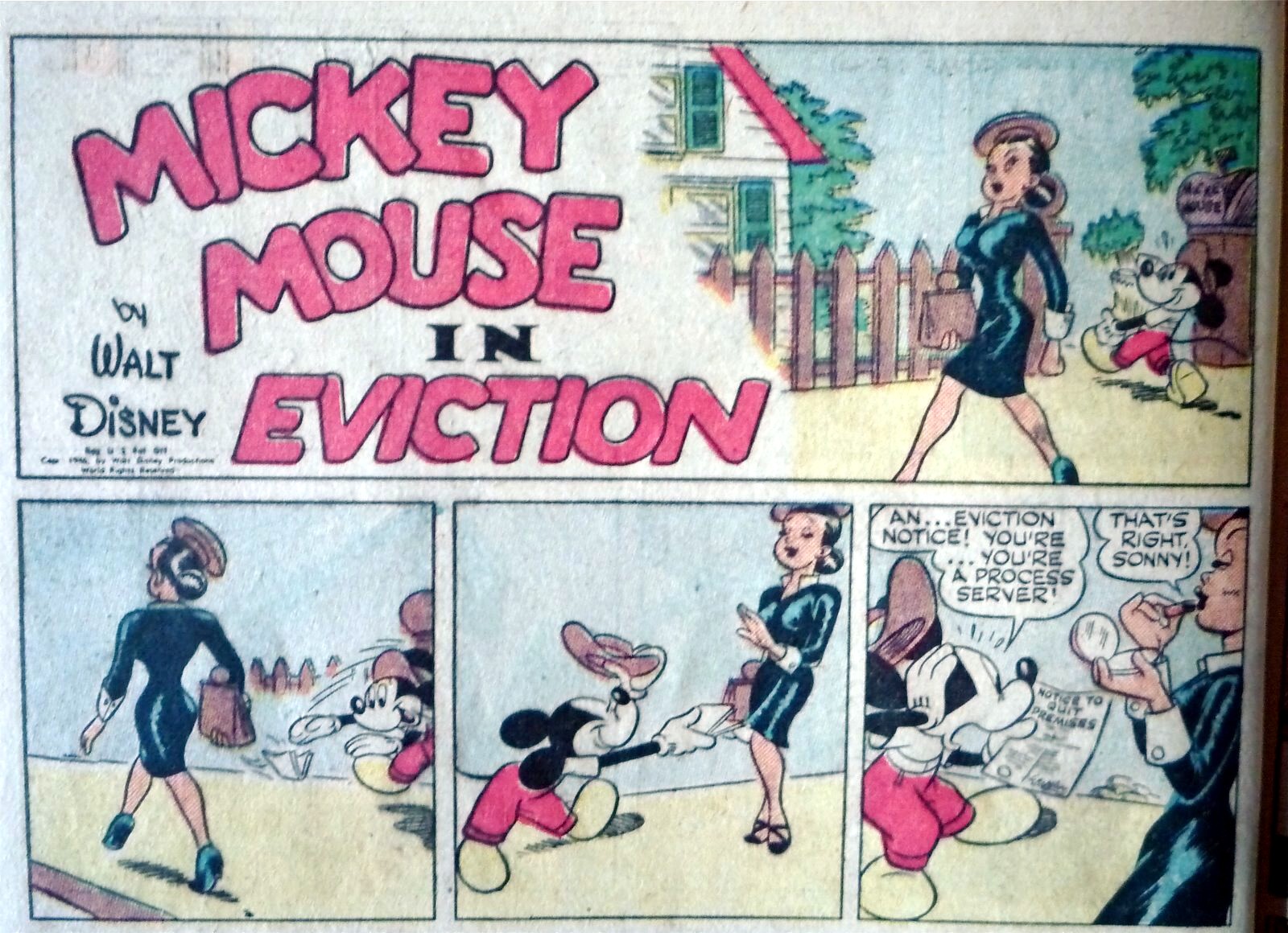 Mike Lynch Cartoons: MICKEY MOUSE in "Eviction"