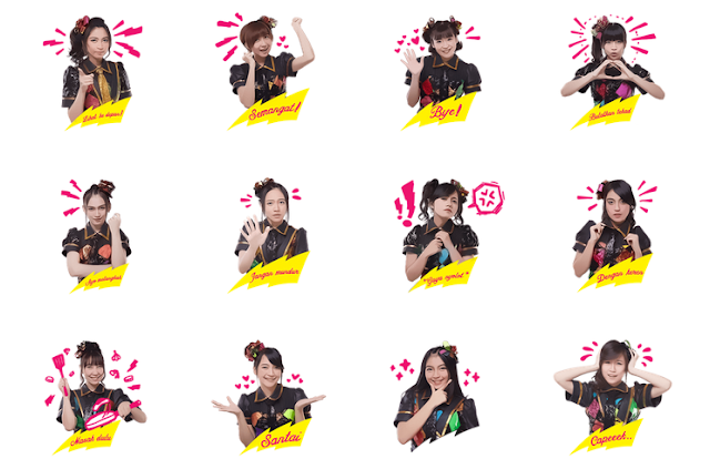 Kini Makin Asyik Berkirim Pesan di LINE Dengan Sticker Baru JKT48 ...