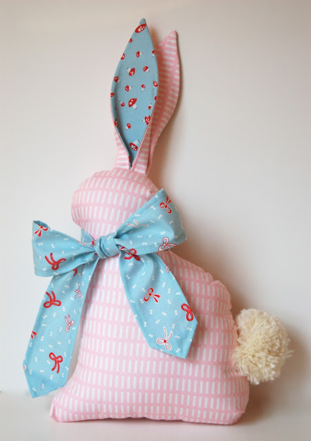 Modern Folksy Bunny Pattern Giveaway (now closed) | lots of pink here!