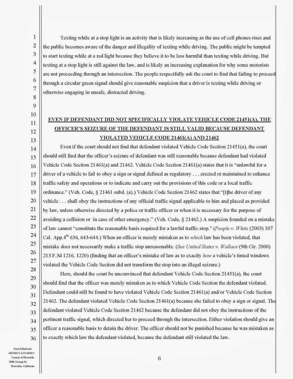 Writing Samples: Opposition to Motion to Suppress