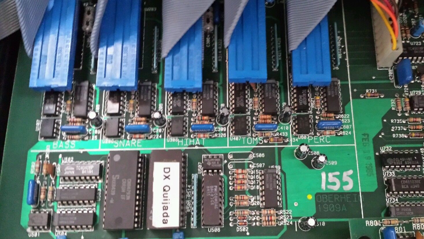 MATRIXSYNTH: Oberheim Stretch DX Drum Machine Midi w/ custom ZIF ...