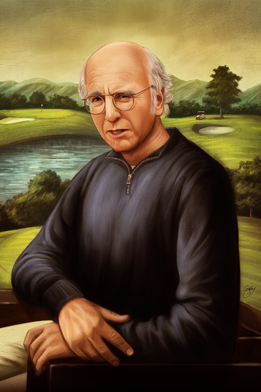 INSIDE THE ROCK POSTER FRAME BLOG: Sam Gilbey Larry David Free Friday ...