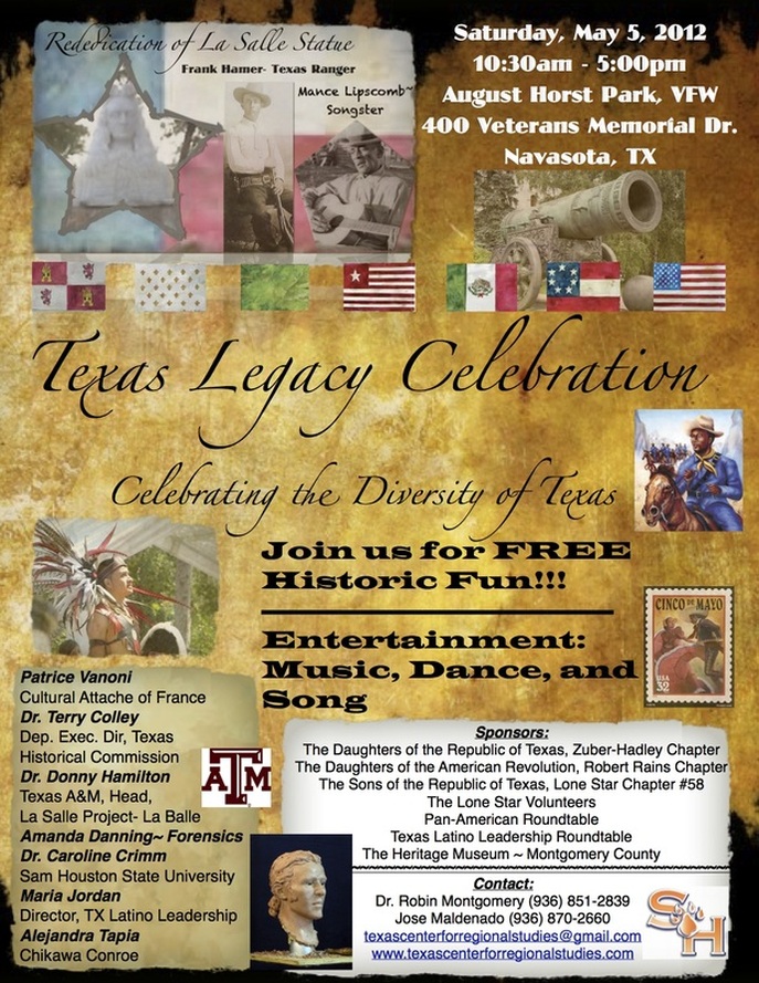 Texas History Page: Texas Legacy Celebration - May 5, 2012 - Navasota ...