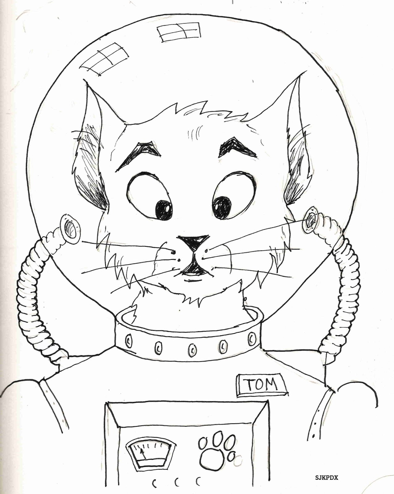 The ZehnKatzen Times: [cartoon] The Story of Major Tom, the Space Cat