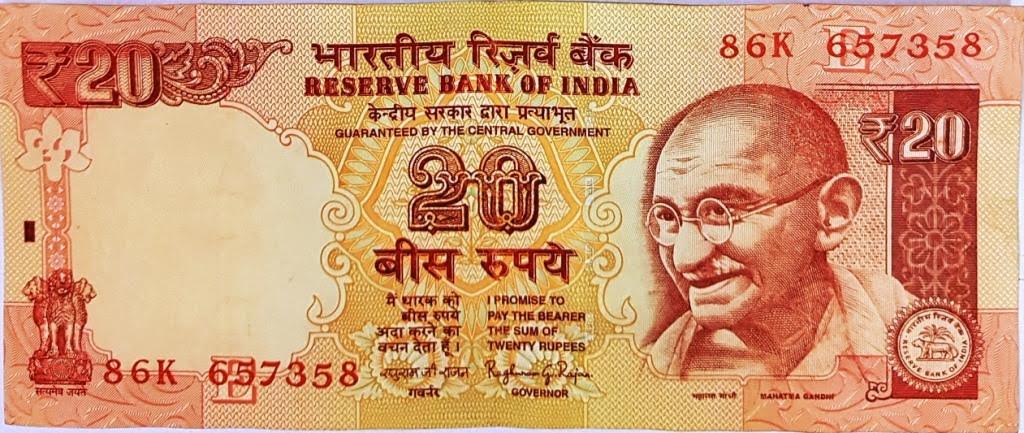 coins and more: Did you know series(8) ; Twenty (20) Rupee Notes ...