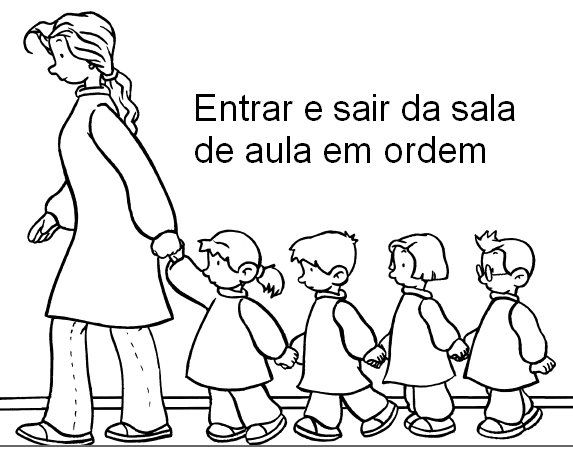 Desenhos - Rotina da Criança - Colorir e Pintar - Desenhos Para Colorir
