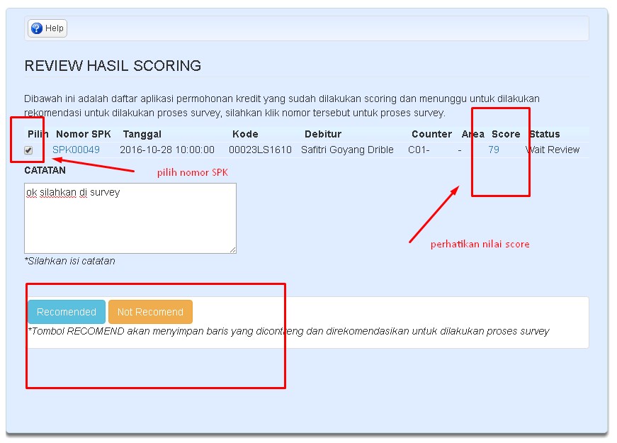 Leasing Software: Proses rekomendasi untuk survey