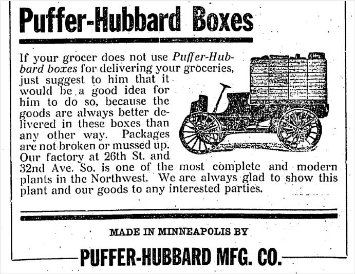 POSTCARDY: the postcard explorer: Puffer-Hubbard Folding Delivery Boxes