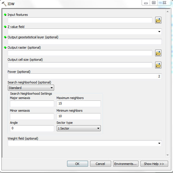 How Inverse Distance Weighted (IDW) Works In ArcMap