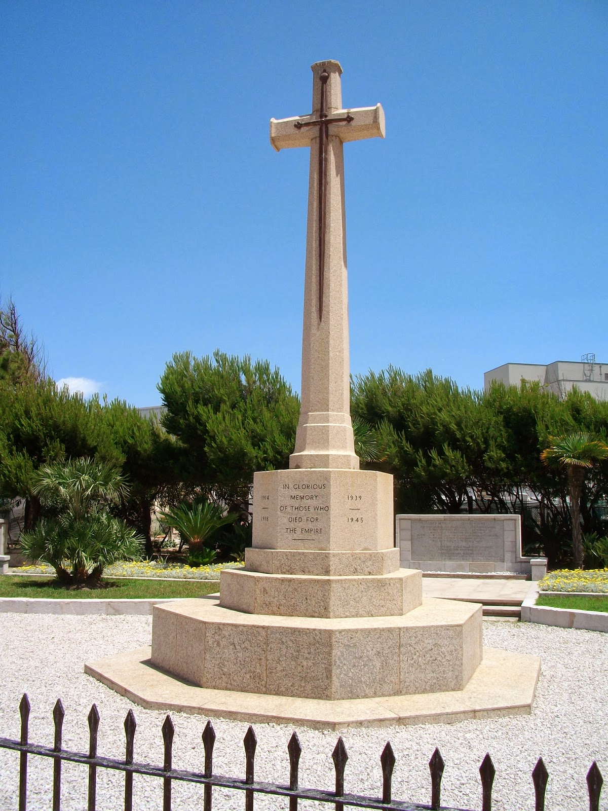 WW2 - The Second World War: The Gibraltar Memorial and 'Cross of Sacrifice'