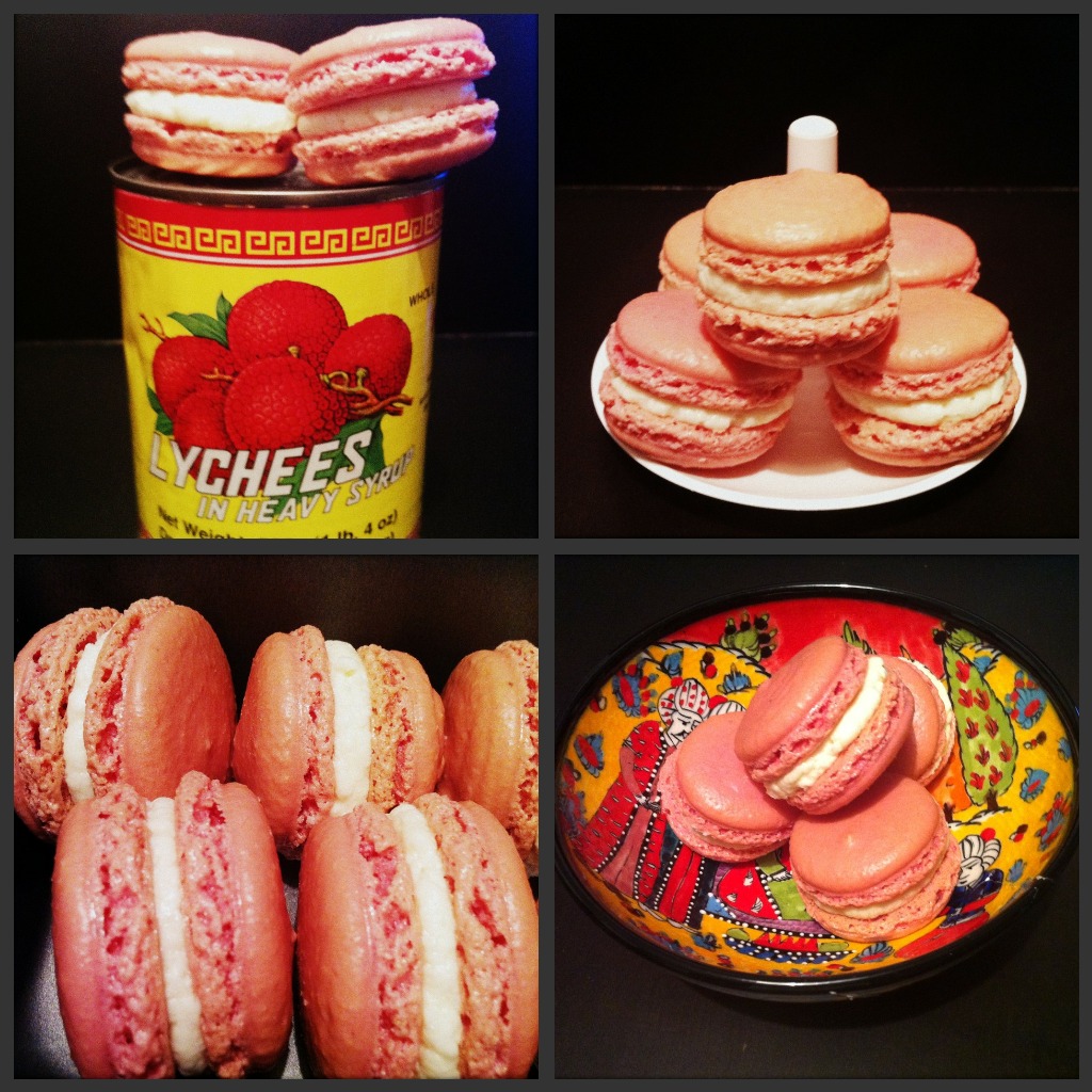 my little kitchen and me: Macaron part 5 - Lychee and rose macarons