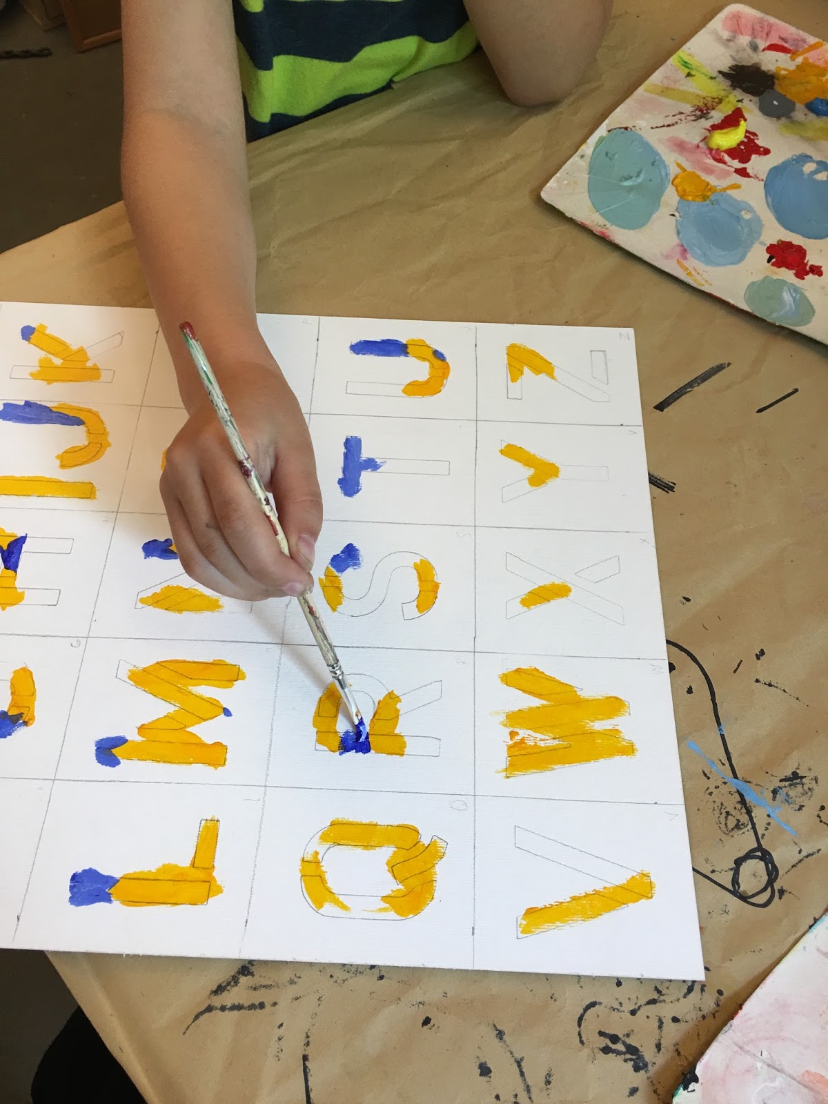 Art Room Britt: Jasper Johns Letters