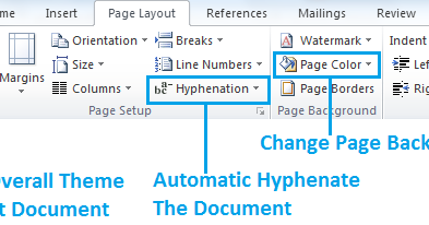 E MAX COMPUTER EDUCATION: Word Page Layout Tab