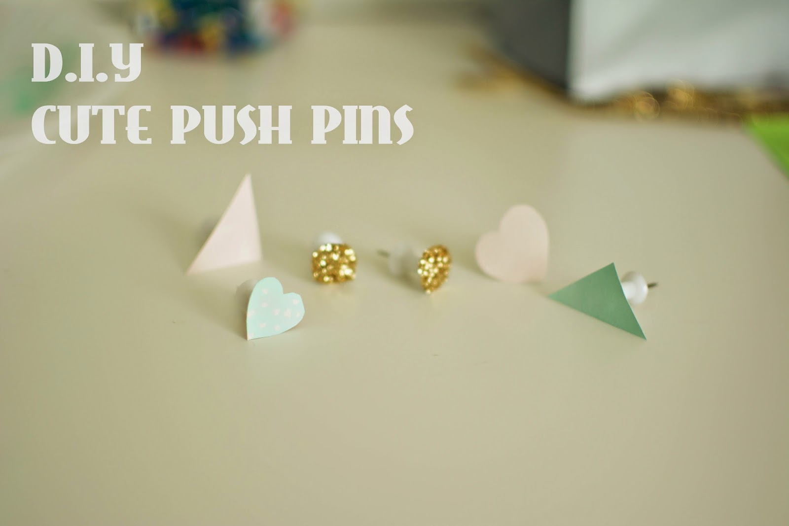 Crafting: Cute D.I.Y Push Pins | The Darling Today