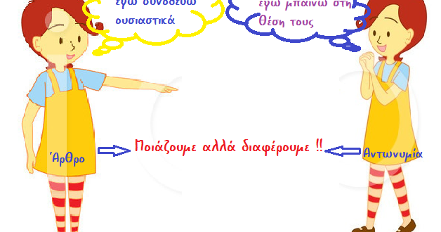 Πώς ξεχωρίζω το οριστικό άρθρο από την προσωπική αντωνυμία - Όλα για ...
