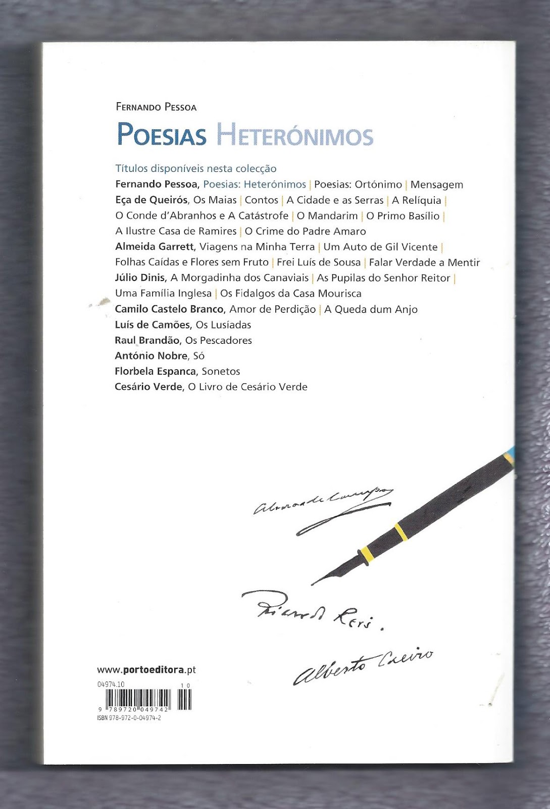 Poesias e Heterónimos Fernando Pessoa