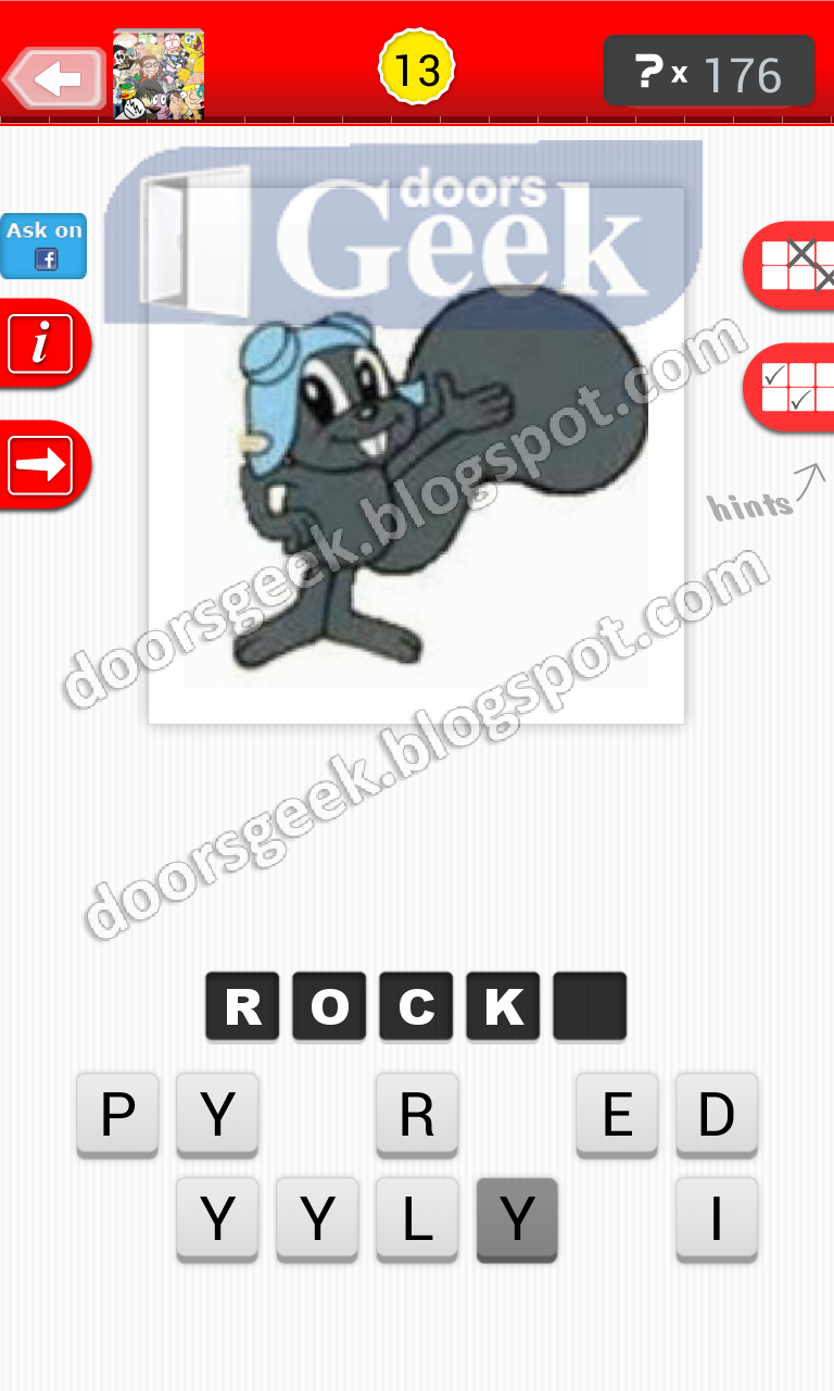 Guess The Cartoon Level 10-13 ~ Doors Geek