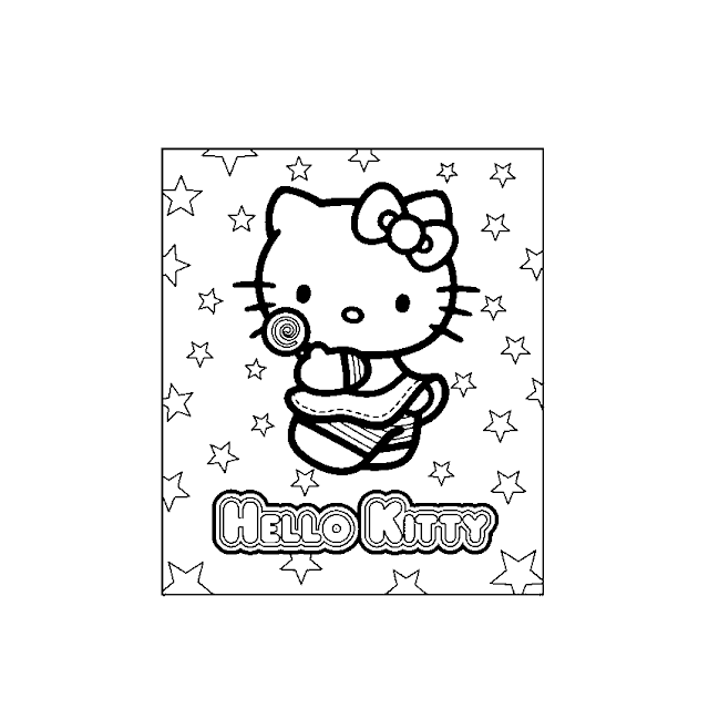 Kumpulan Mewarnai Gambar Hello Kitty - Yuk Warnai