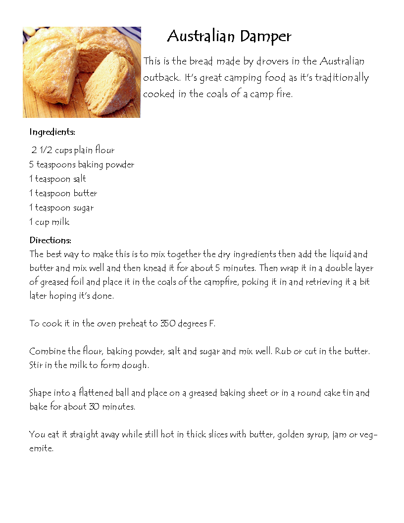 Montessori Farmhouse School: Australian Damper