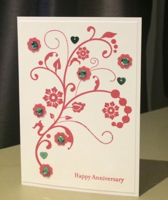 Stamp with Esther: Super Simple, stylish anniversary card.