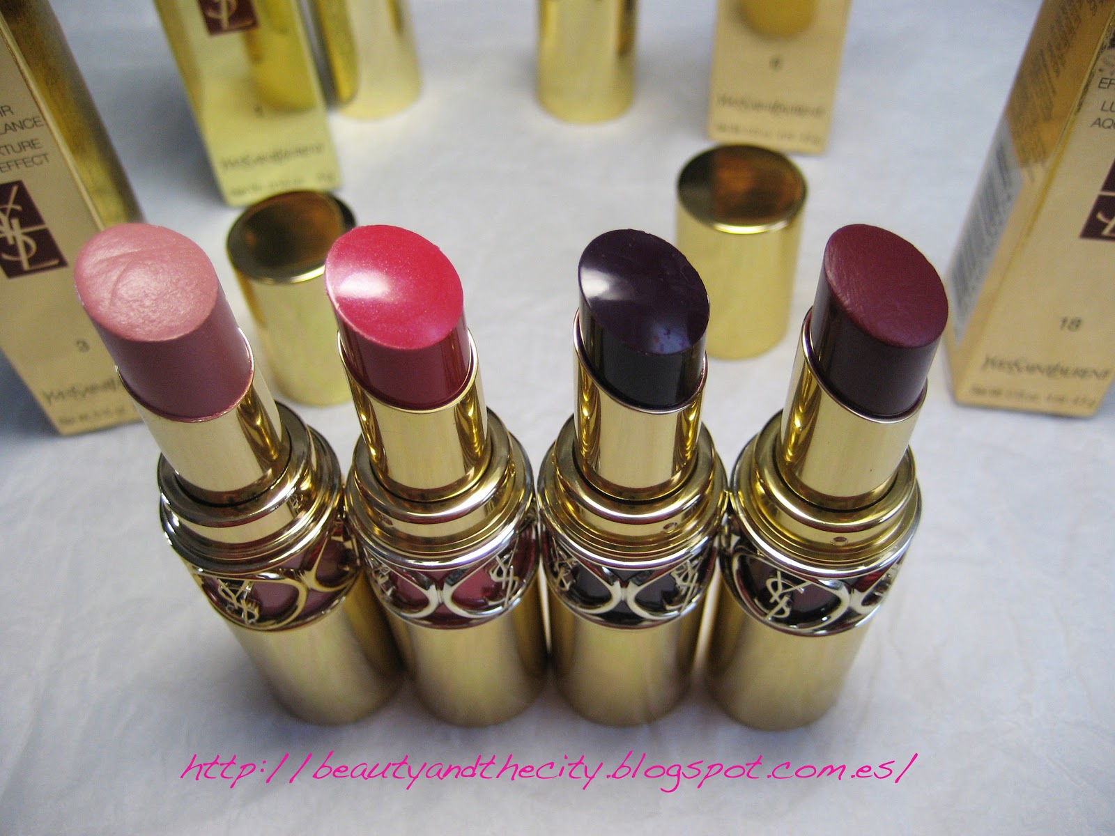 Beauty And The City: YSL - Rouge Volupté swatches II