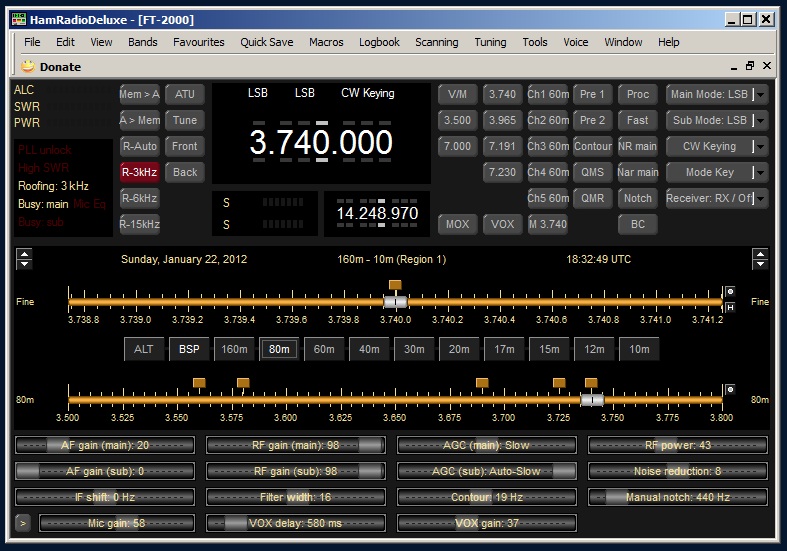 W4UOA: FT-2000 CAT Software