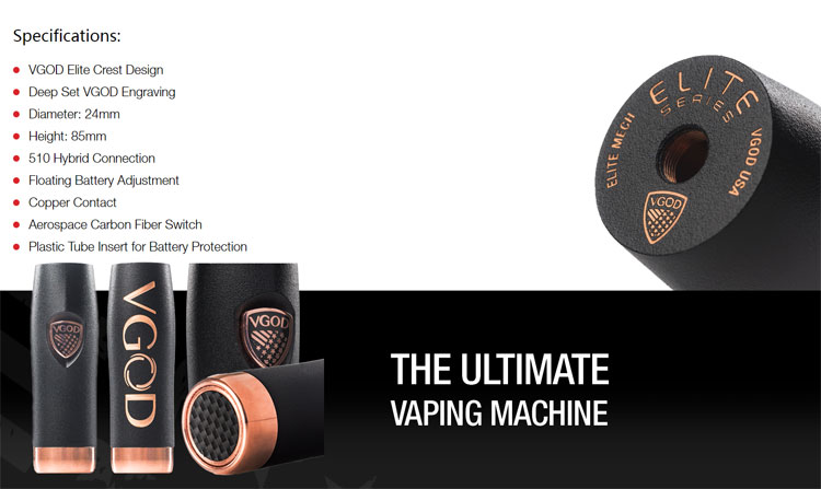Alex Vape ECIGS: VGOD ELITE MECH MOD