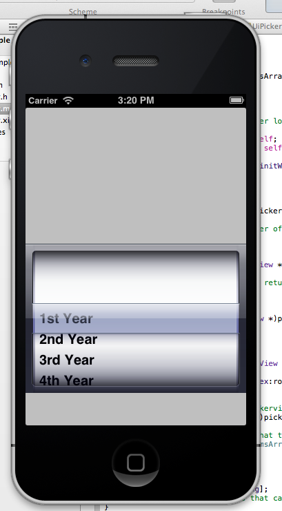 Mobile Application Development(Iphone): Simple UIPickerView Example