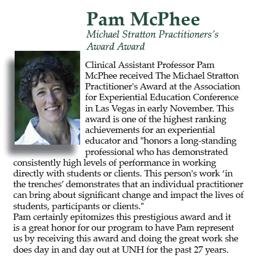 Al's Frost Valley alumni blog: Pam McPhee (Pam Kerr) wins award