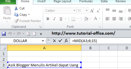 Mengenal Rumus MID Excel - Belajar | Tutorial Office