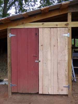 5 Acres & A Dream: Little Barn: Doors and Walls