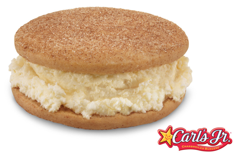 News: Carl's Jr. - New Snickerdoodle Ice Cream Sandwich | Brand Eating