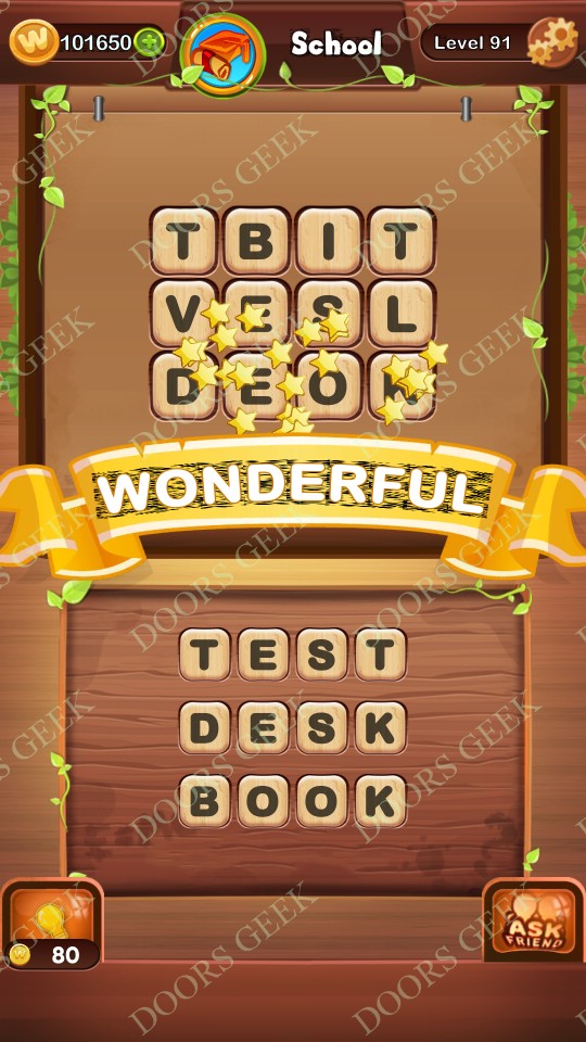 Word Bright Level 91 Answers ~ Doors Geek