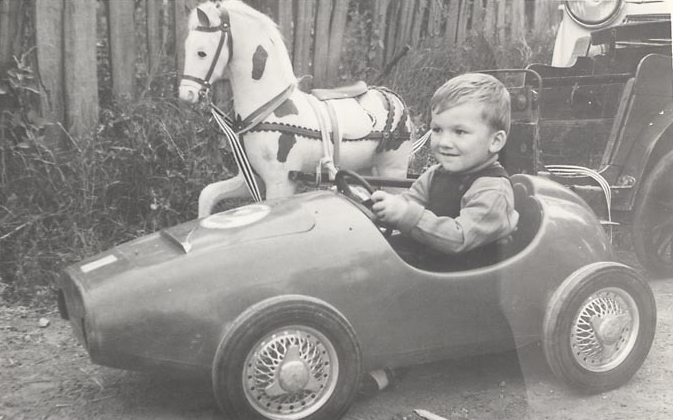 Old Fashioned Kids With Large Toy Horses | sweet juniper inspiration