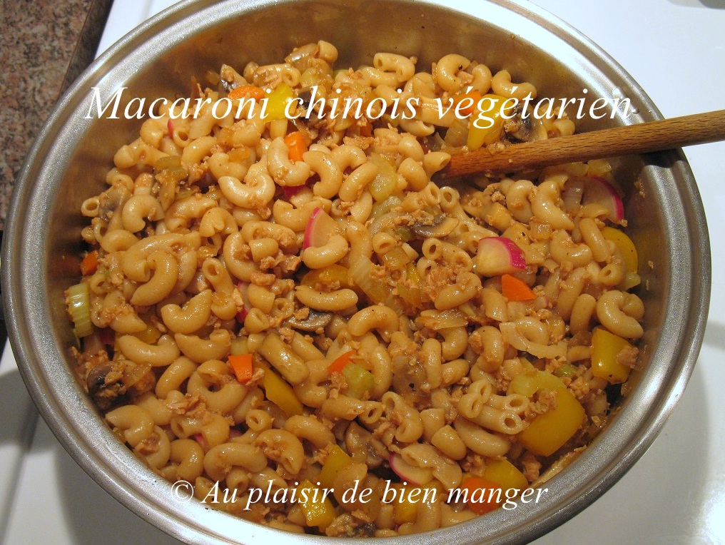 AU PLAISIR DE BIEN MANGER: Macaroni chinois végétarien