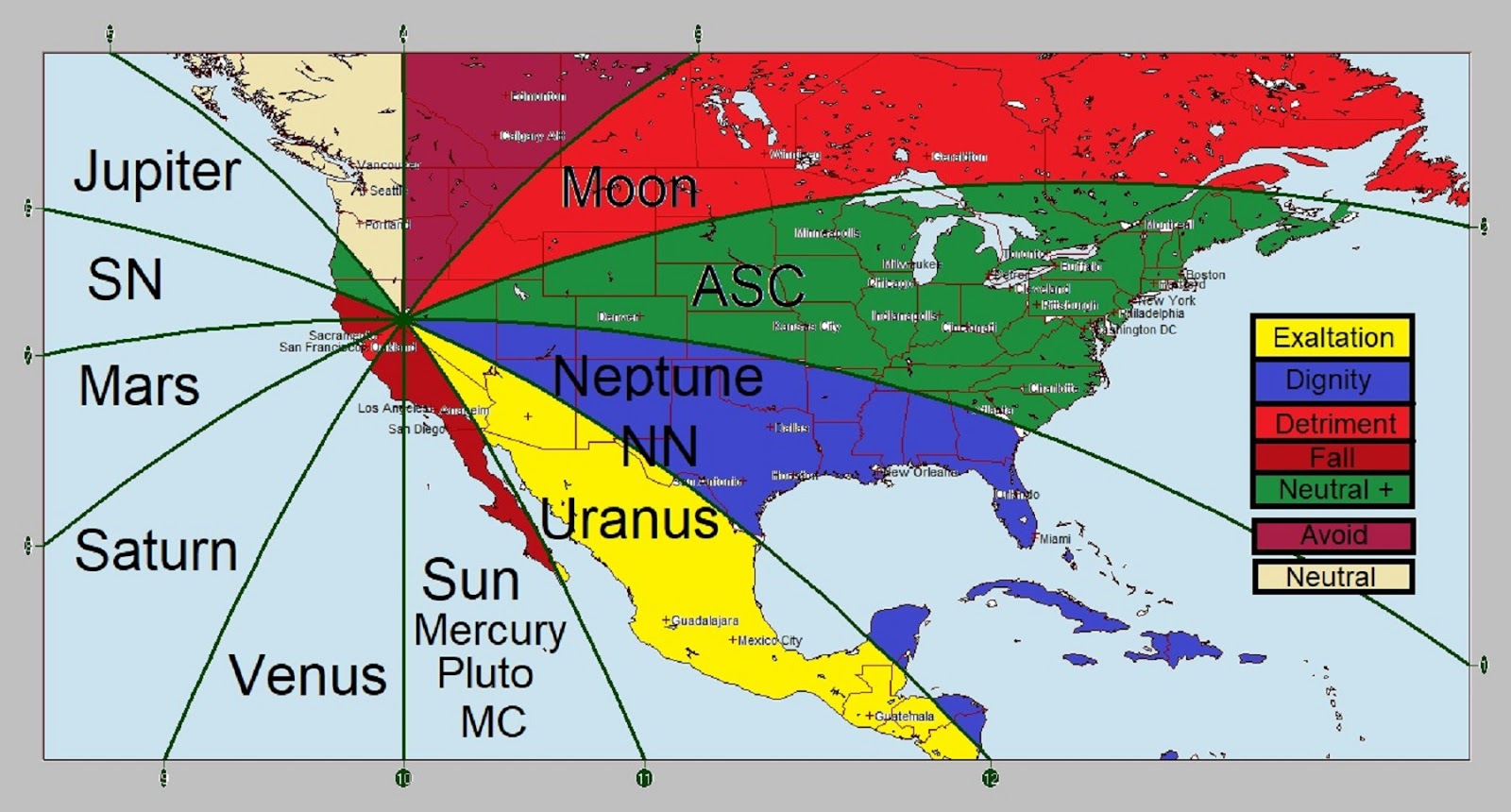 Astrology: Locational Astrology based on Houses and Dignity