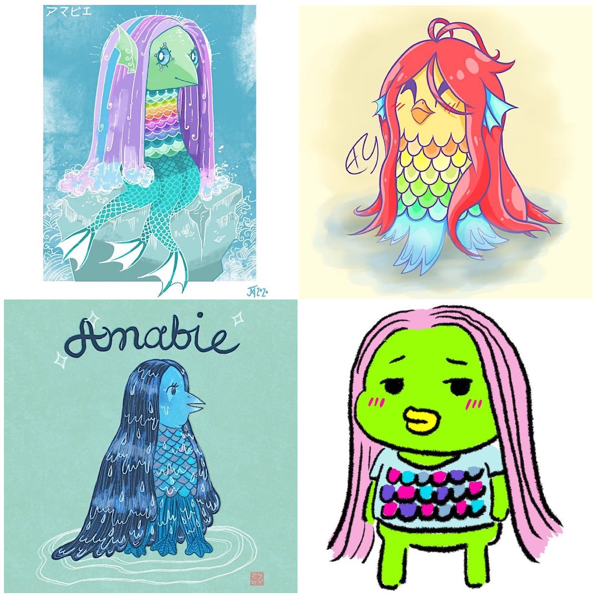 AMABIE アマビエ The Yokai (#amabiechallenge)