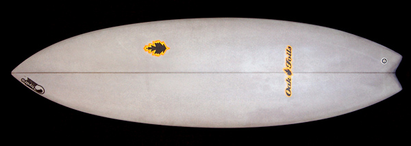 Oak Foils Custom Surfboards: Custom Hydroflex'd Twinzer Skate for Kelly