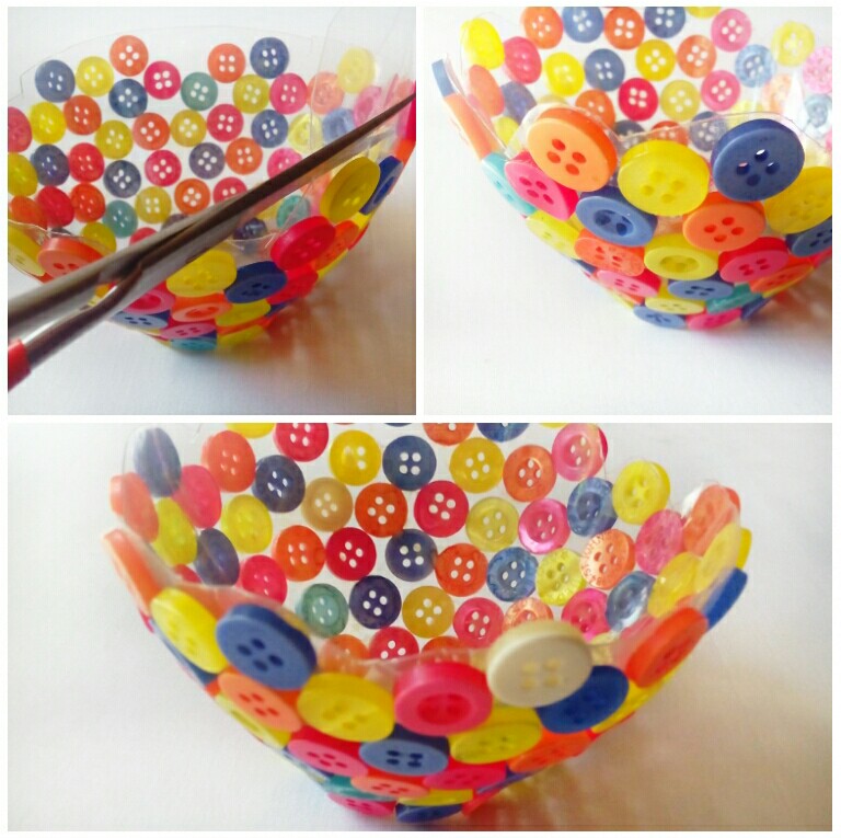 how to make a button bowl without a balloon!