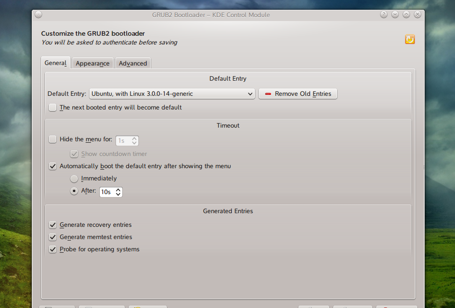 GRUB2 Editor 0.5.5 For KDE Released With BURG Support ~ Web Upd8 ...
