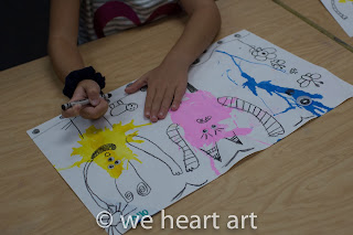 we heart art: Splat Monsters!