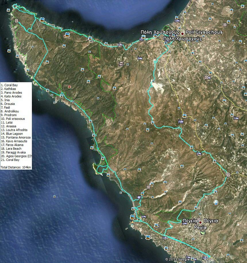 Akamas Cyprus (Ακάμας Κύπρος): Akamas - Cyprus Map and Details