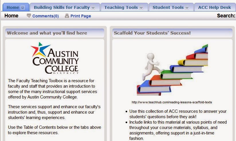 Spotlight on ...: New 'Faculty Teaching Toolbox" offers essential resources in one place