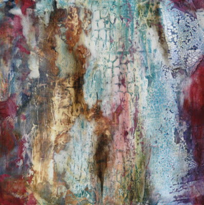 Mixed Media Artists International: Mixed Media Abstract Painting "Roman ...